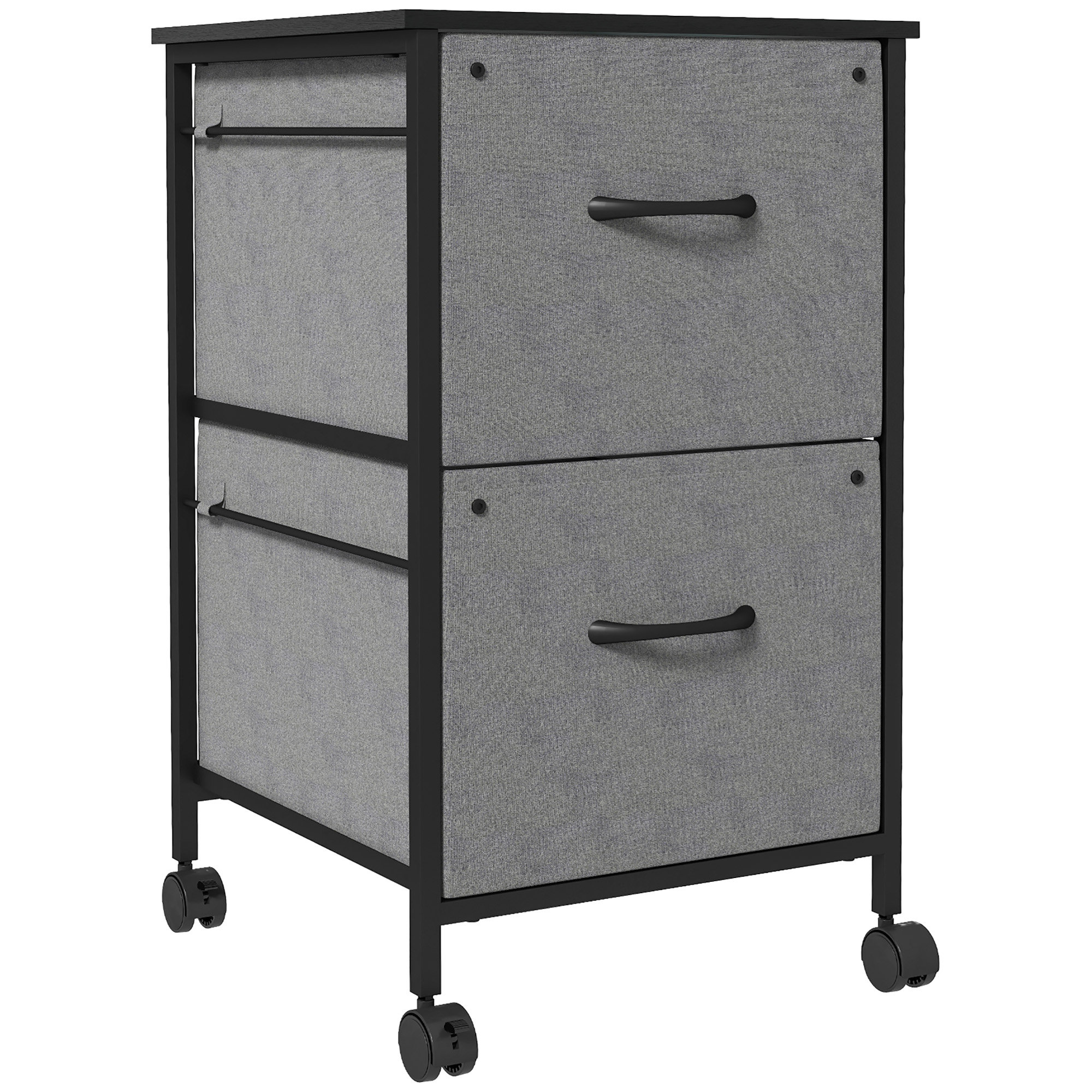 Ebern Designs Douro 15.7'' Wide 2 -Drawer Mobile Steel File Cabinet ...