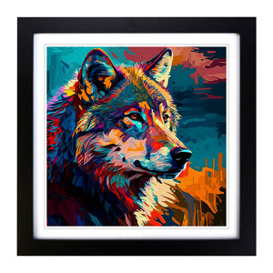 Alpen Home Wolf Fauvism - Framed Print | Wayfair.co.uk