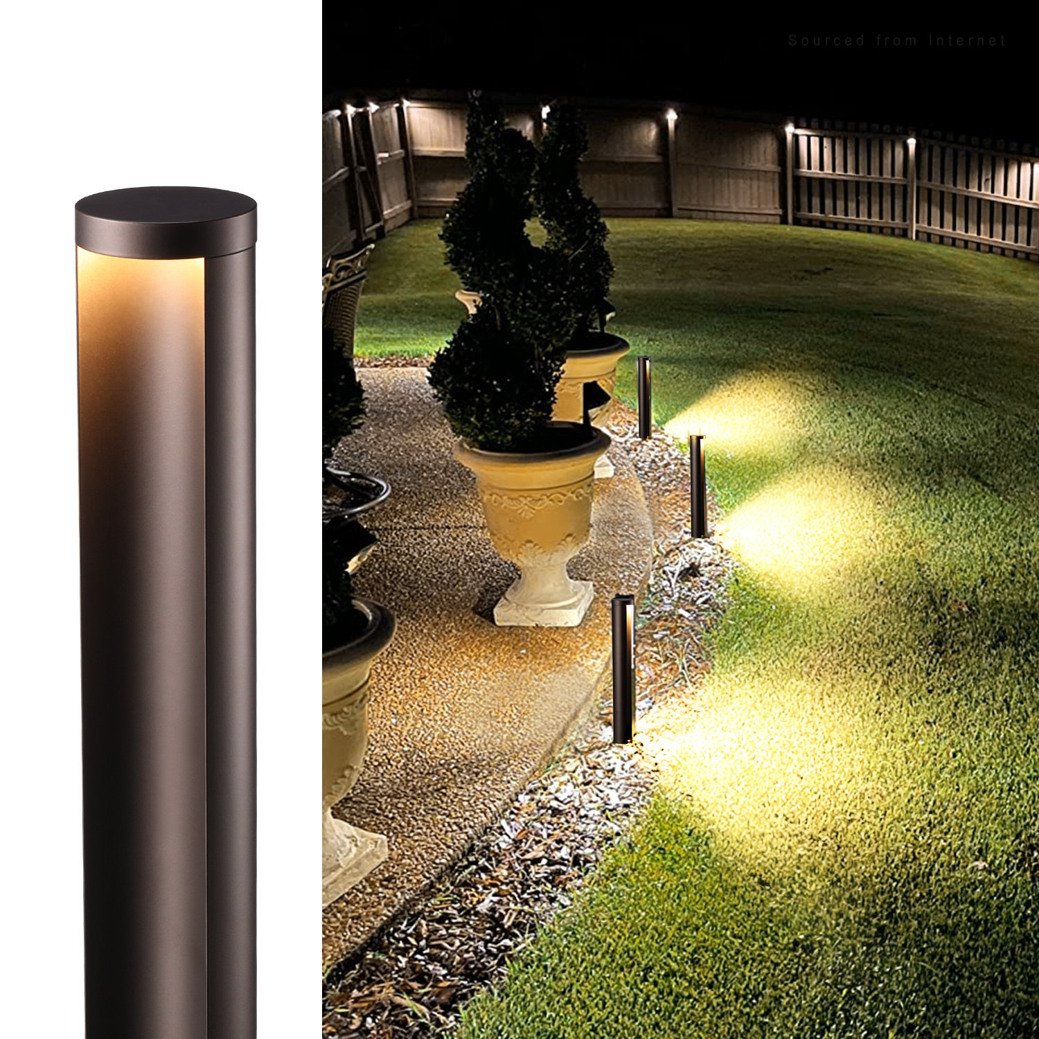 LEDVANS LED Pathway Light, Low Voltage Landscape Light 3000K Warm White ...