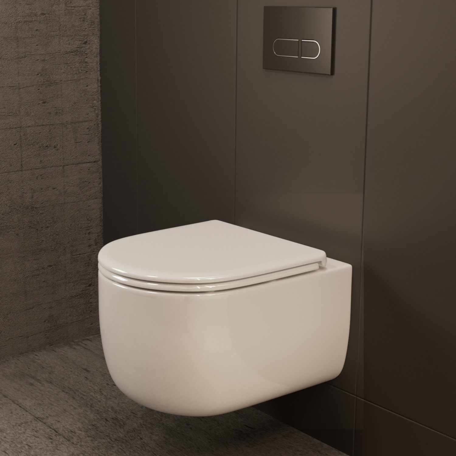 Los Flexi Cuvette de toilette murale Los Flexi, siège à fermeture en ...