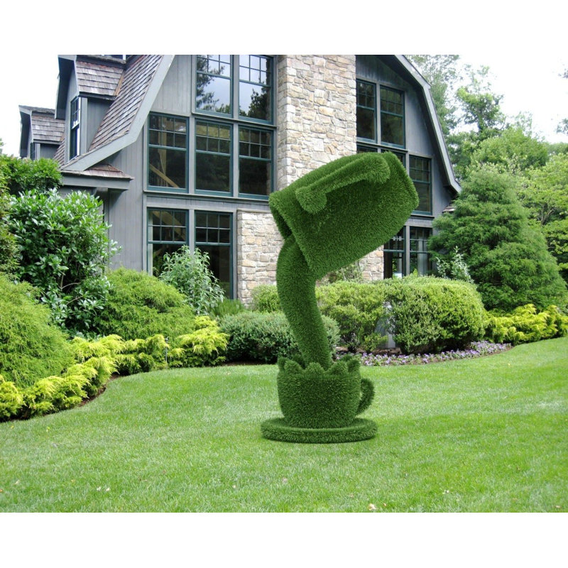 Decor Factory Studio Outdoor Cups Topiary Green Figures | Wayfair