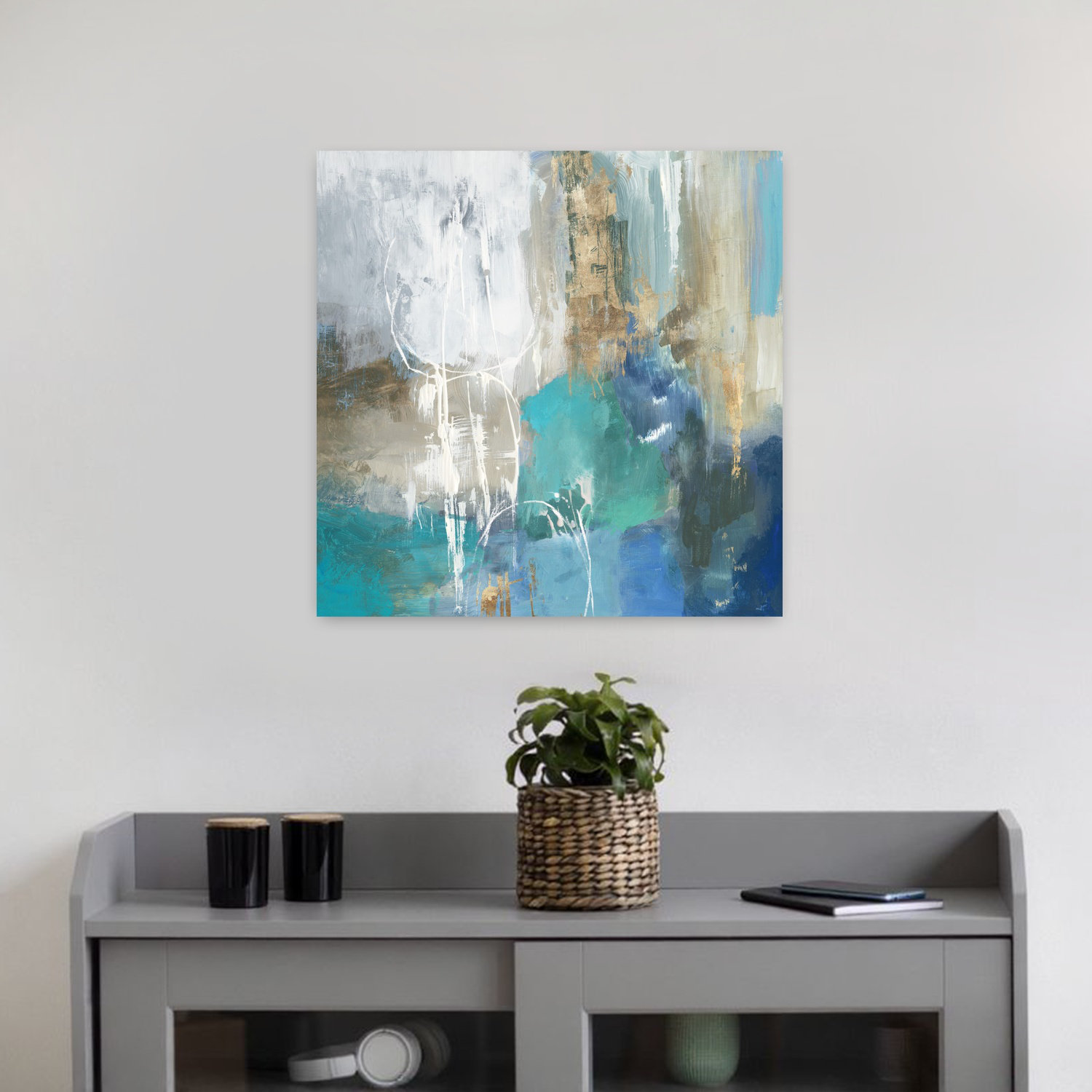 Latitude Run® Reflective Distance Abstract Modern Nature Ocean Art ...