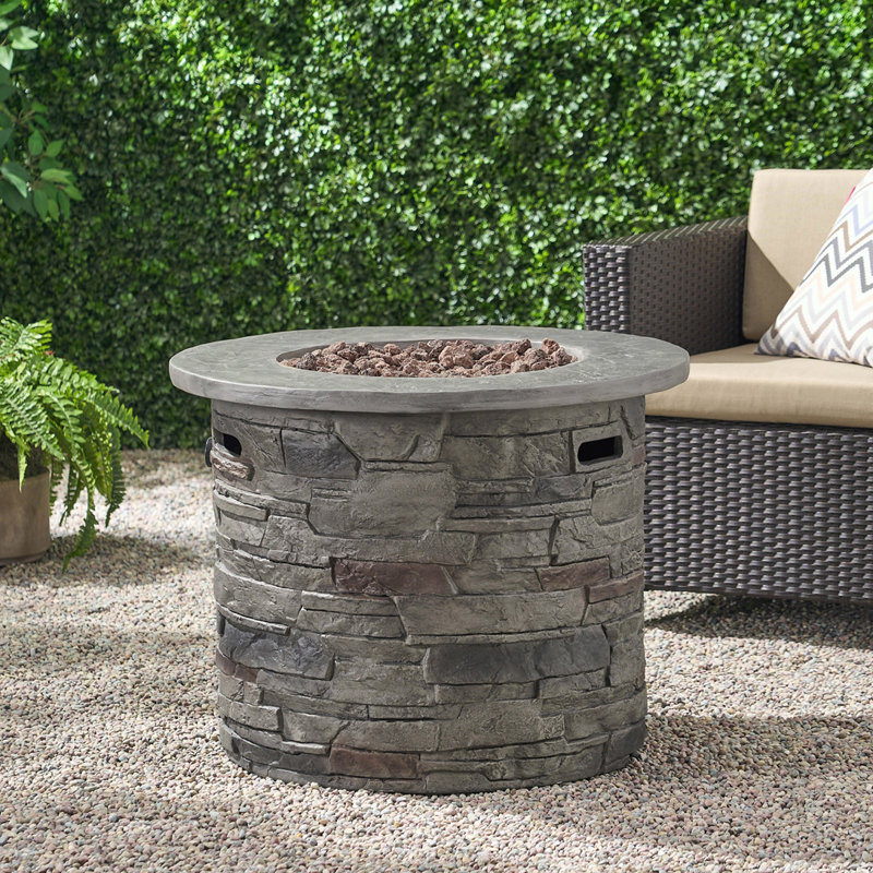 Latitude Run® Outdoor 32" Round MgO Propane Fire Pit | Wayfair