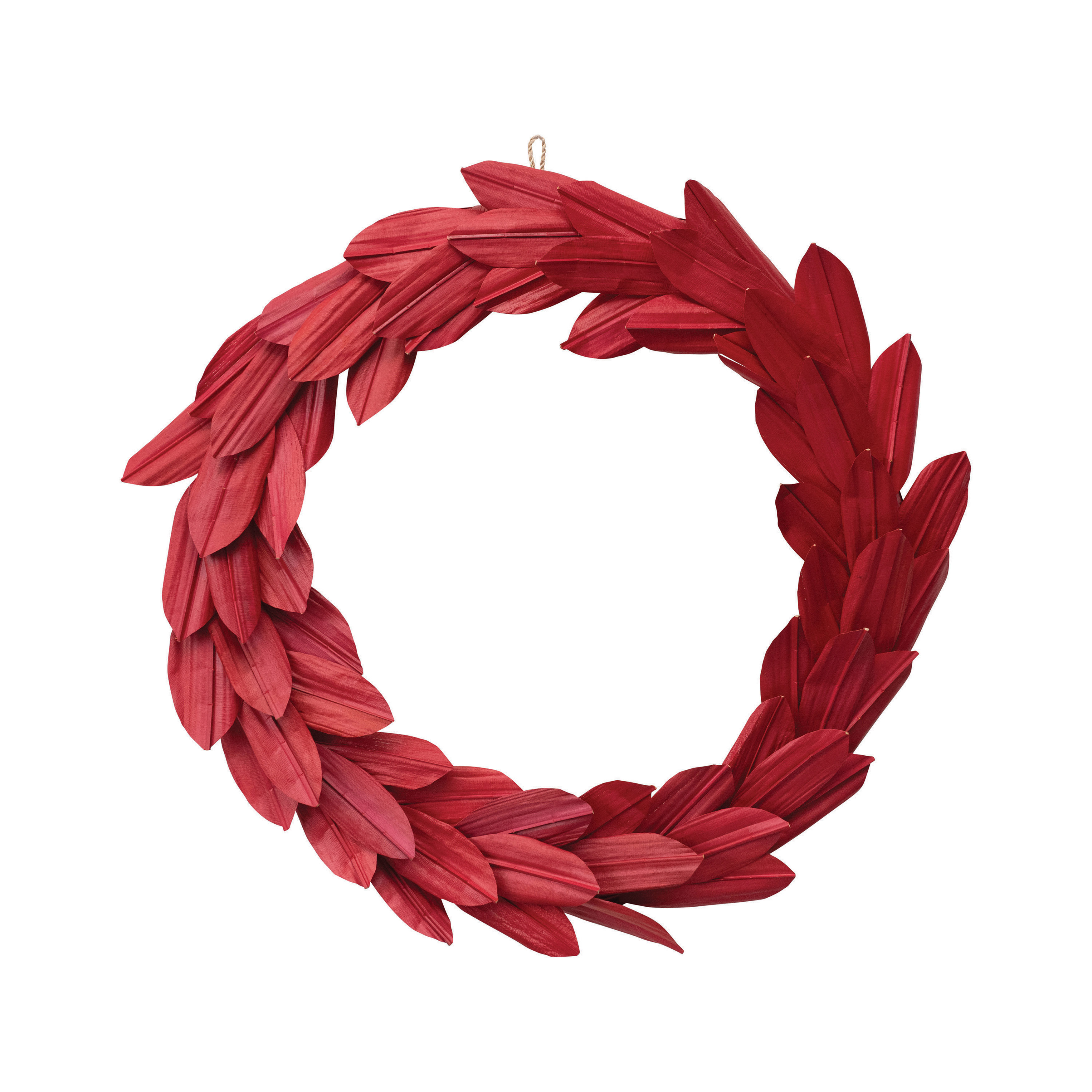 The Holiday Aisle® Dried Buri Palm Leaf 22" Wreath | Wayfair