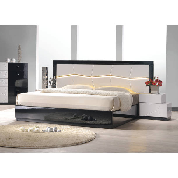 Orren Ellis Toto Upholstered Platform 4 Piece Bedroom Set | Wayfair