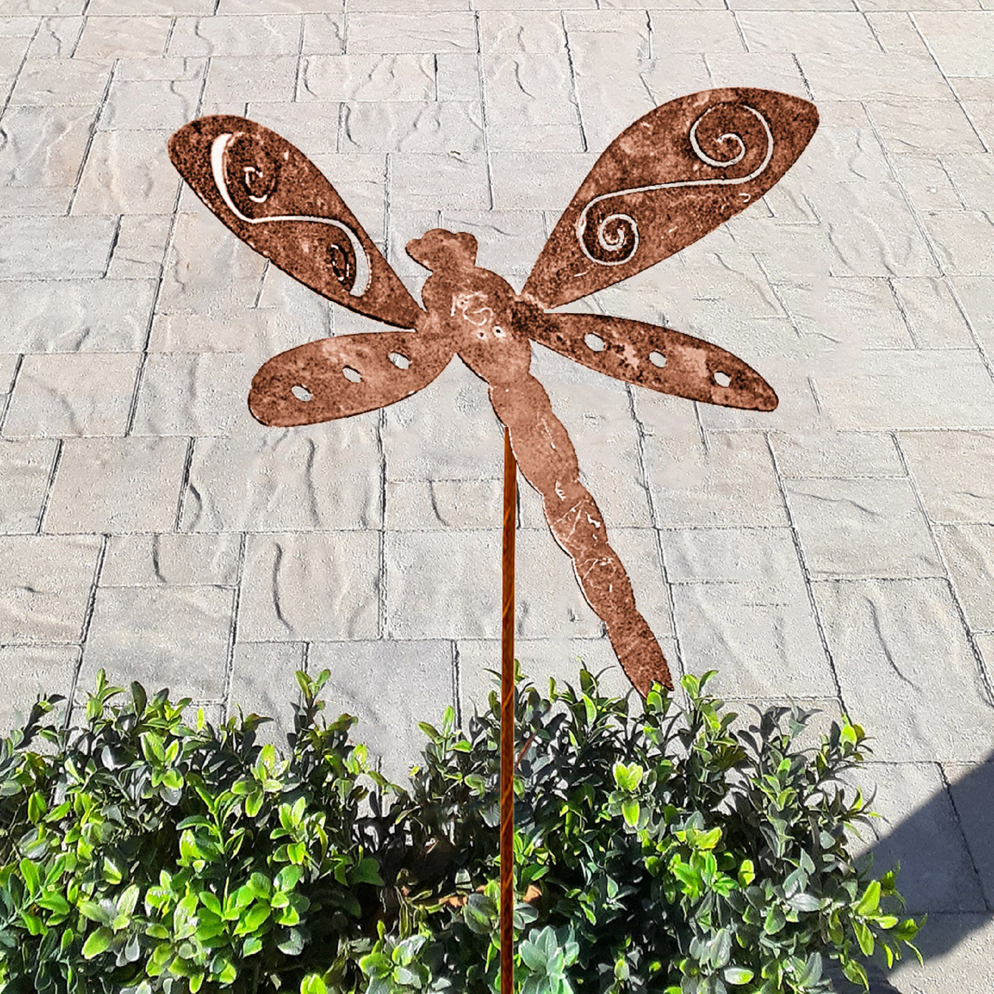 August Grove® Mikey Metal Dragonfly Planter Pick Garden Stake & Reviews ...