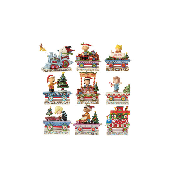 Jim Shore Peanuts by Jim Shore Peanuts Train Figurines, 9 Piece Set ...