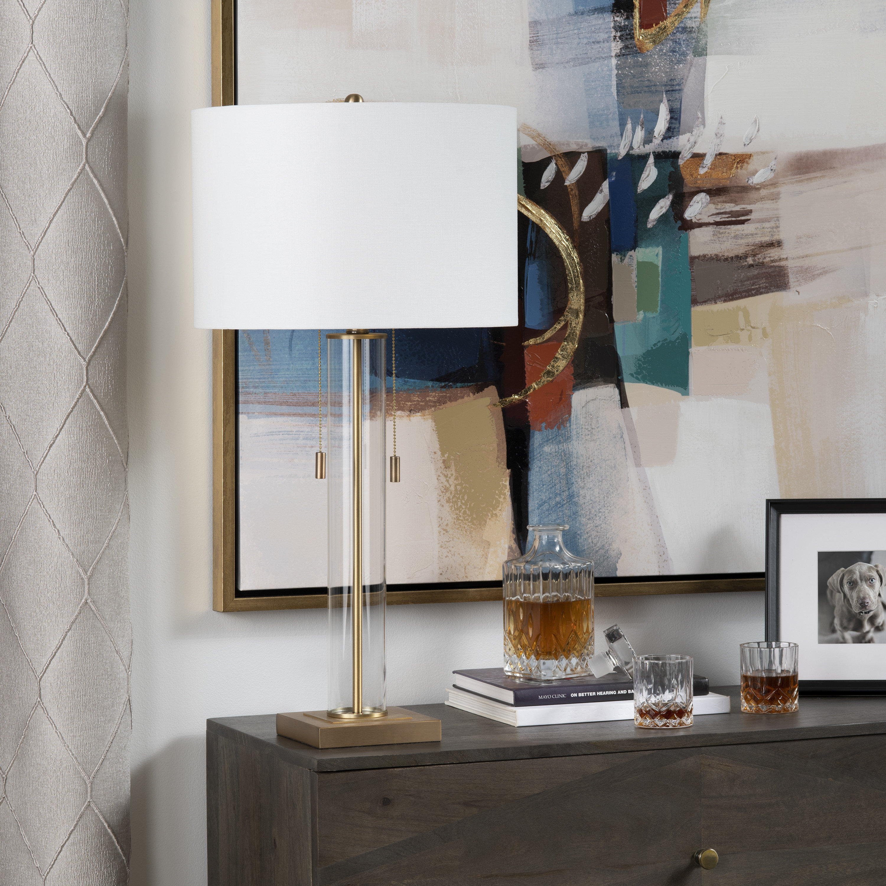 Wade Logan® Calena Glass Table Lamp - Wayfair Canada