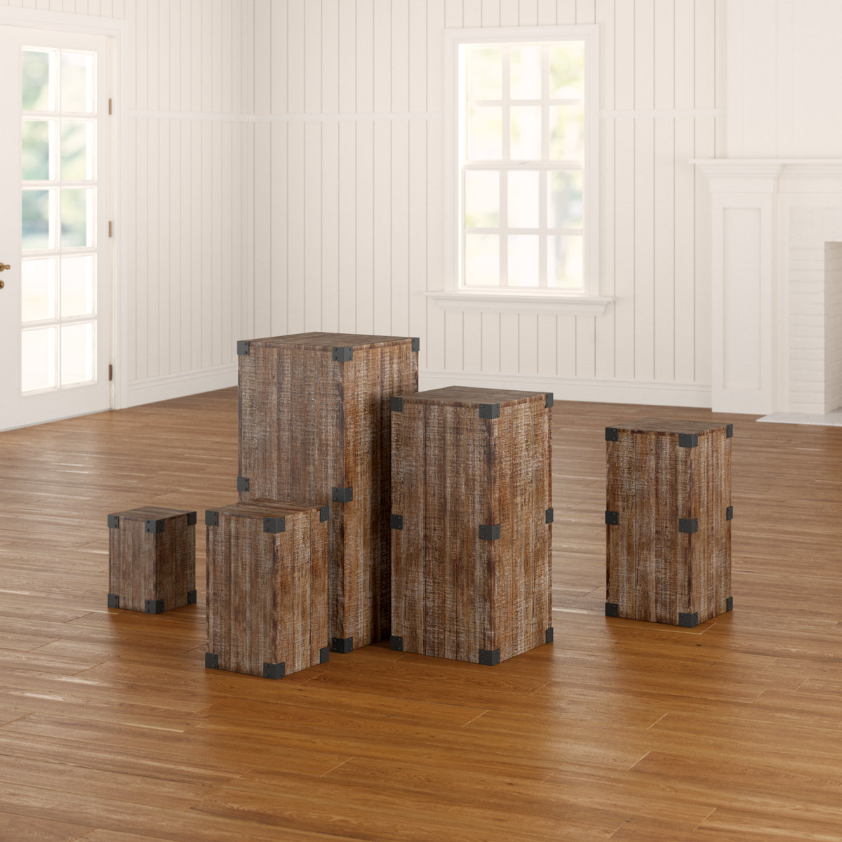 Gracie Oaks Harland 5 Piece Pedestal Plant Stand Set & Reviews ...