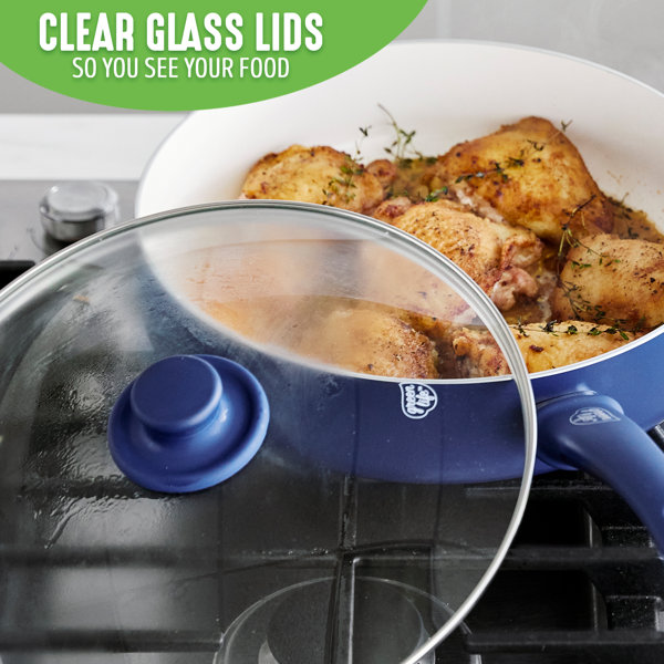 GreenLife Soft Grip Healthy Ceramic Nonstick, 5QT Saute Pan Cooker With ...