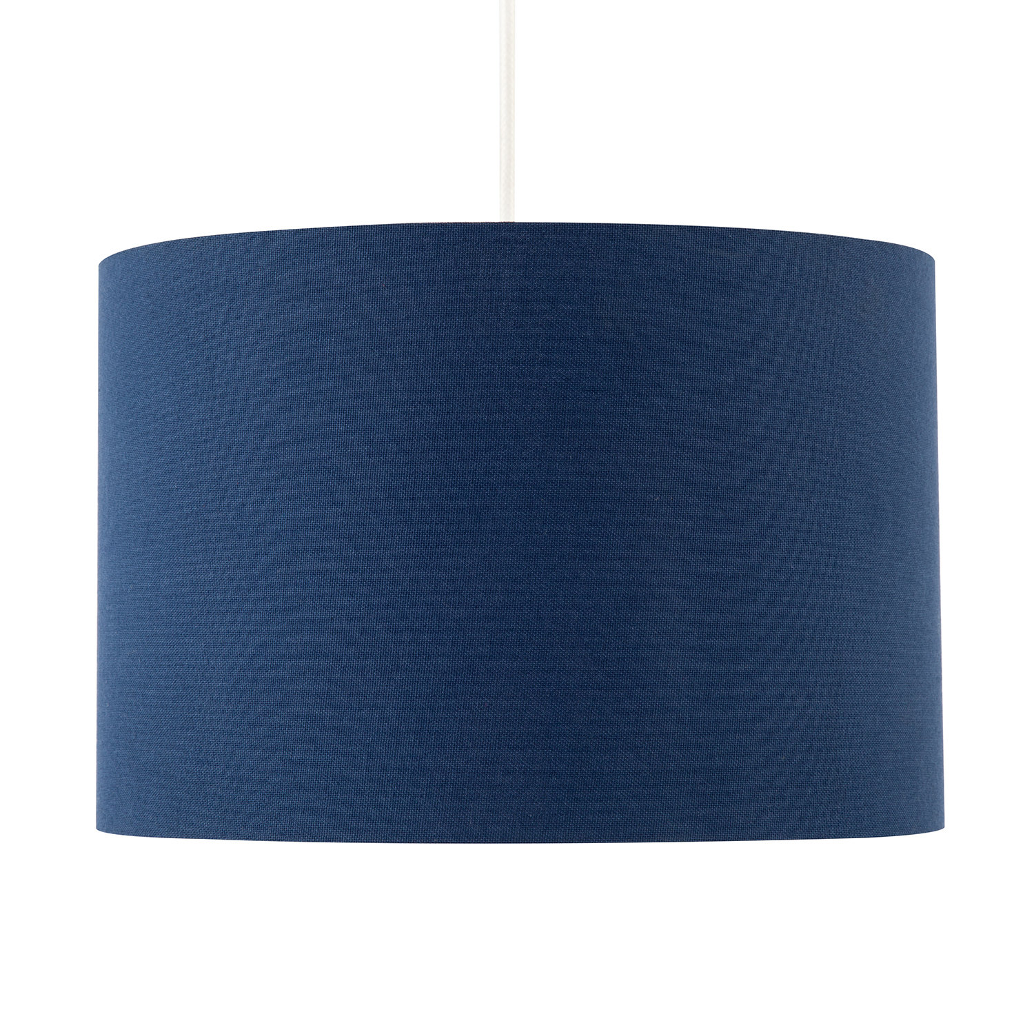 17 Stories Modern Midnight Blue Linen Lamp Shade With Leaf Floral ...