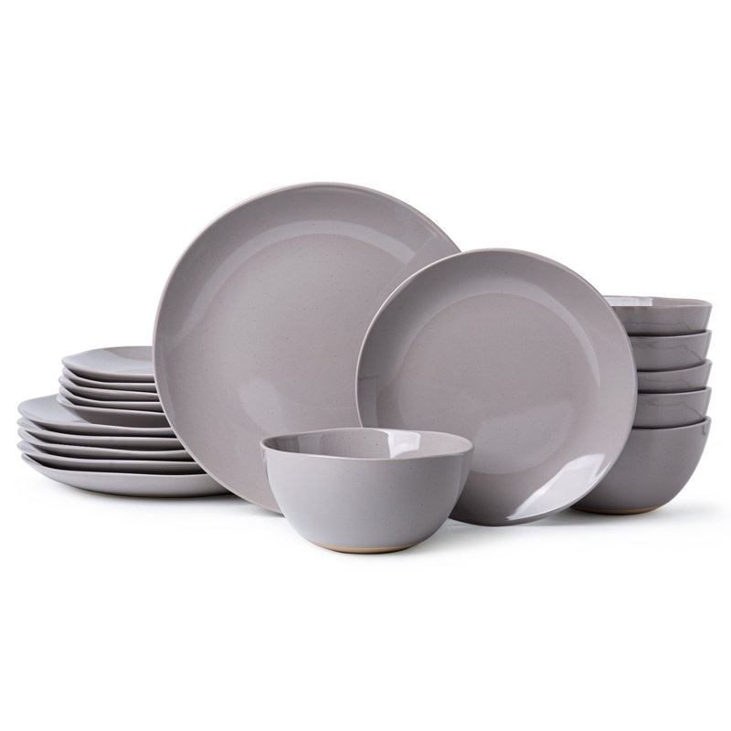 Latitude Run® 18 Piece Stoneware Dinnerware Sets, Service For 6 | Wayfair