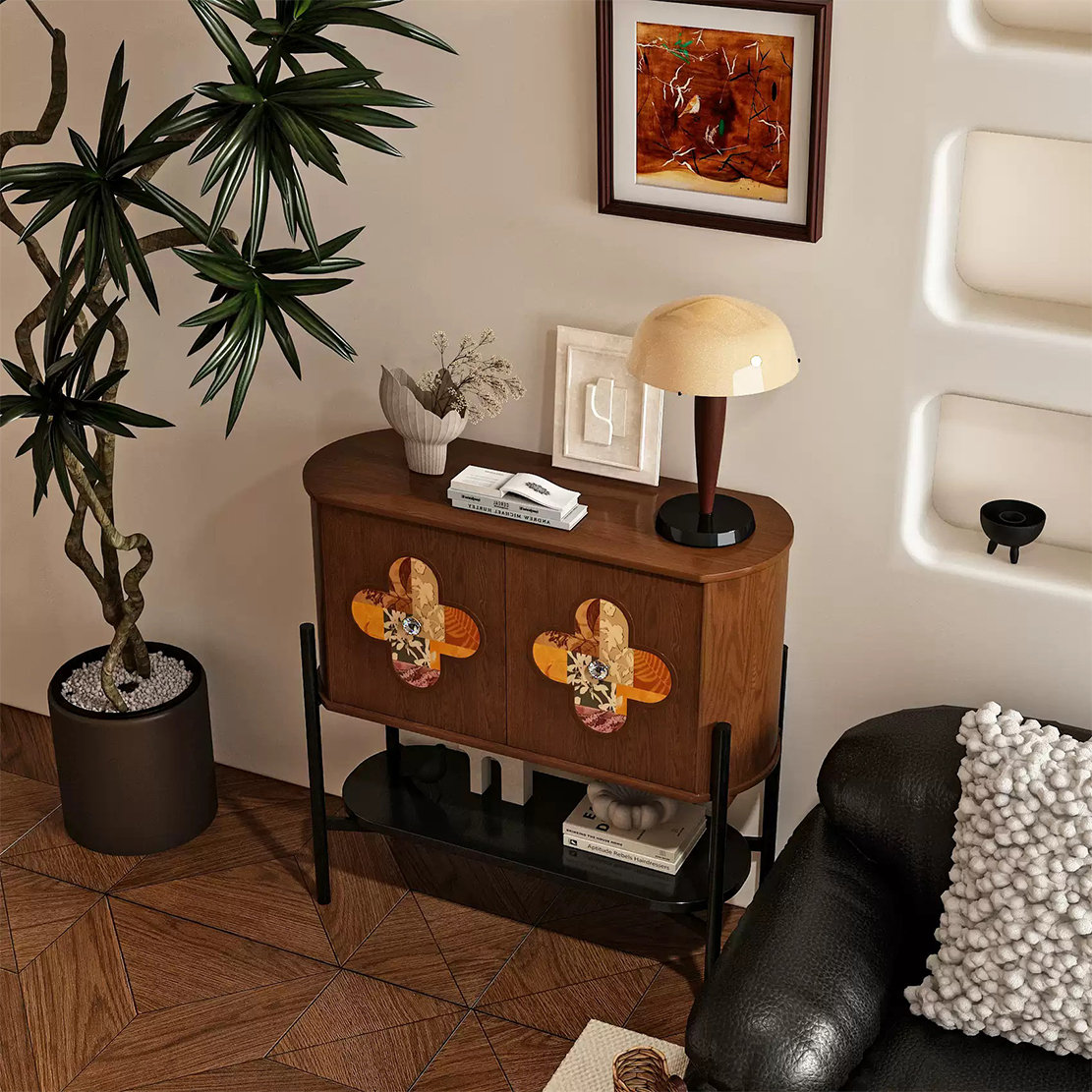 DURBIL Retro Multifunctional Console Table | Wayfair