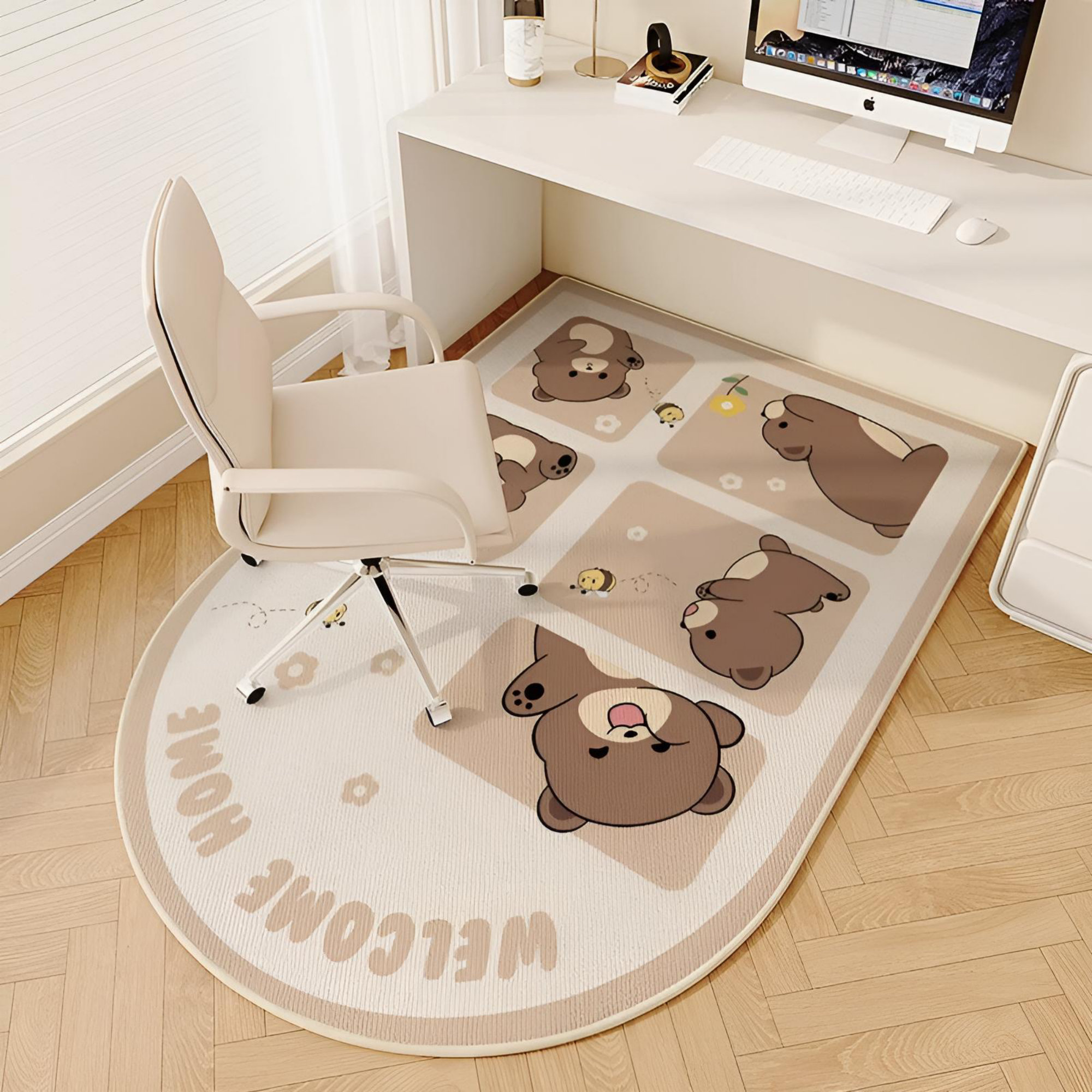 PURHOC Premium Velvet Texture Study Room Carpet | Wayfair