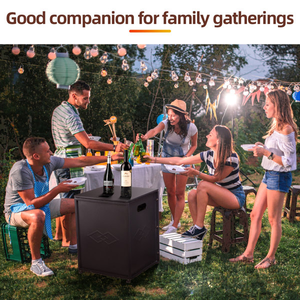 Yesurprise Propane Tank Cover Table, 20 Lbs Propane Tank Storage Box ...