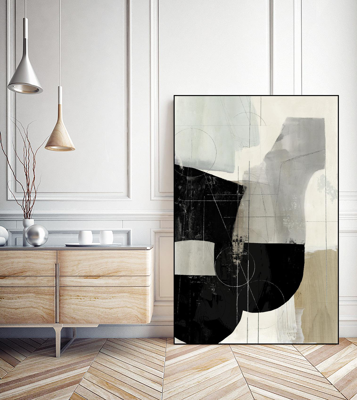 Orren Ellis " Jet Black I " by Tom Reeves Painting Print on Canvas ...