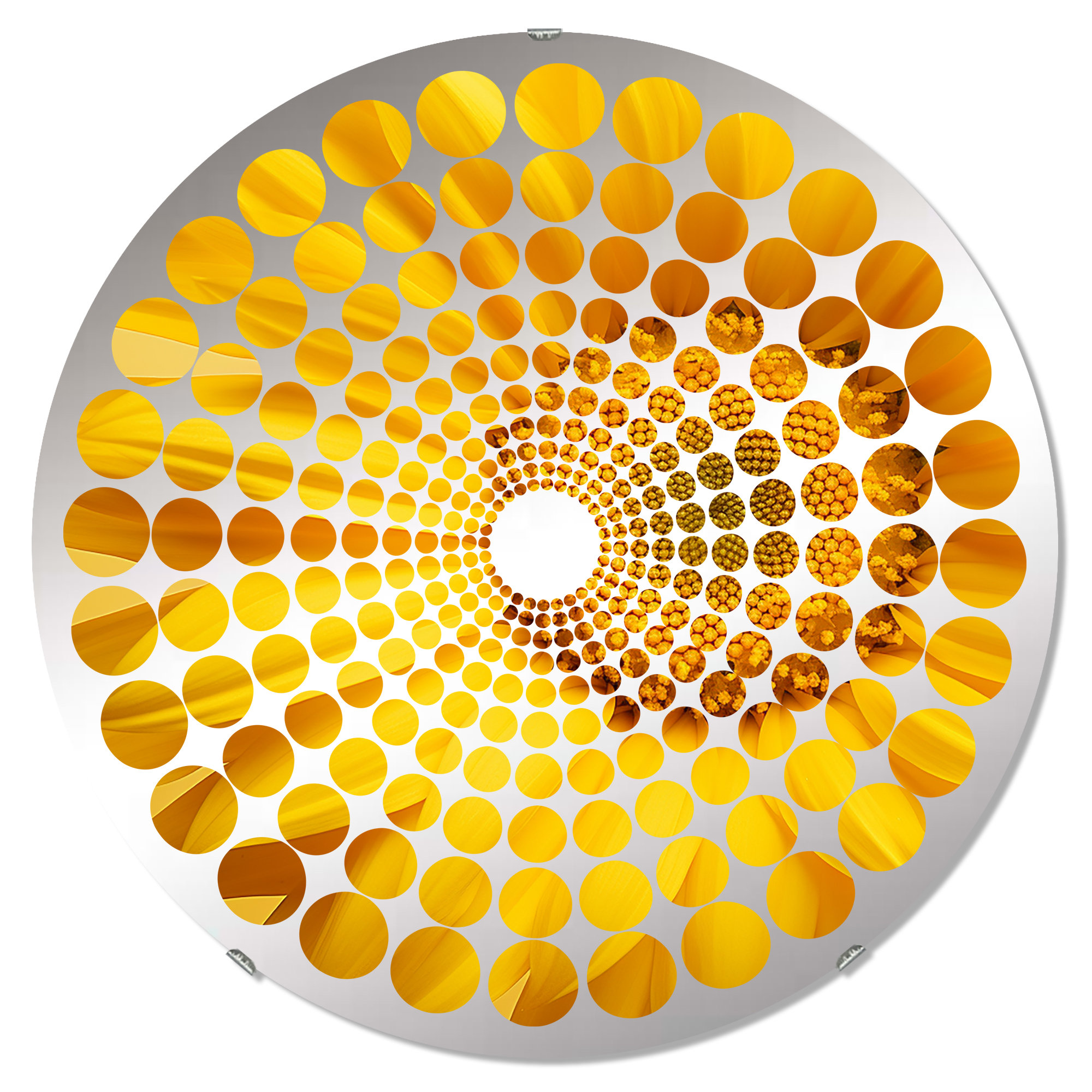 East Urban Home Ebullient Embrace - Radial Dot Decorative Mirror ...