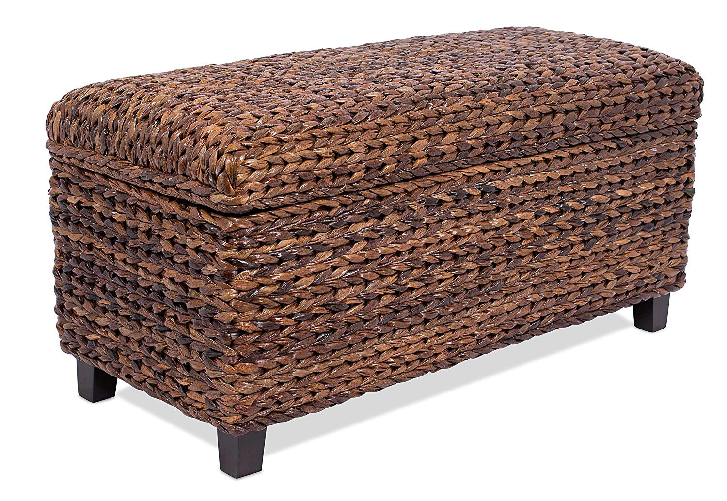 BirdRock Home Wicker Flip Top Storage Bench | Wayfair