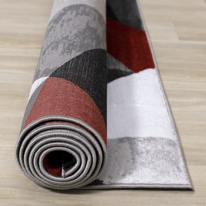 Corrigan Studio® Tapis gris / rouge / noir Coblyn et Commentaires ...