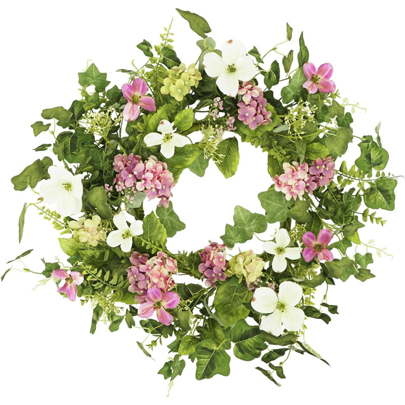 Primrue Summer Wreaths for Front Door Spring Eucalyptus Wreath Door ...