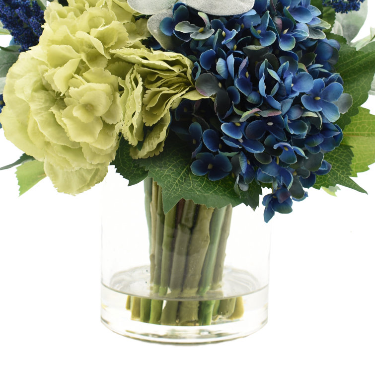 Creative Displays, Inc. Blue and Green Hydrangea Arrangement & Reviews ...