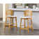 Bayou Breeze Azarah Solid Wood 25.5'' Counter Stool & Reviews | Wayfair