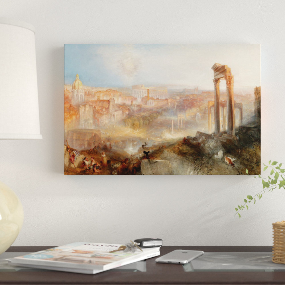 Vault W Artwork 'Modern Rome Campo Vaccino 1839' by J.M.W. Turner Print ...