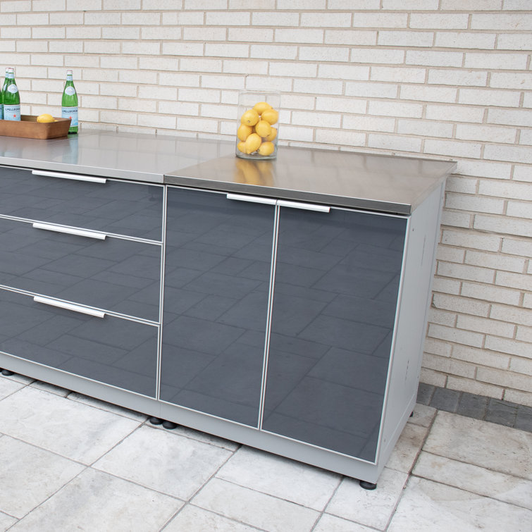 Blue Sky Outdoor Living 90'' 3 Piece Combo Outdoor Kitchen | Wayfair