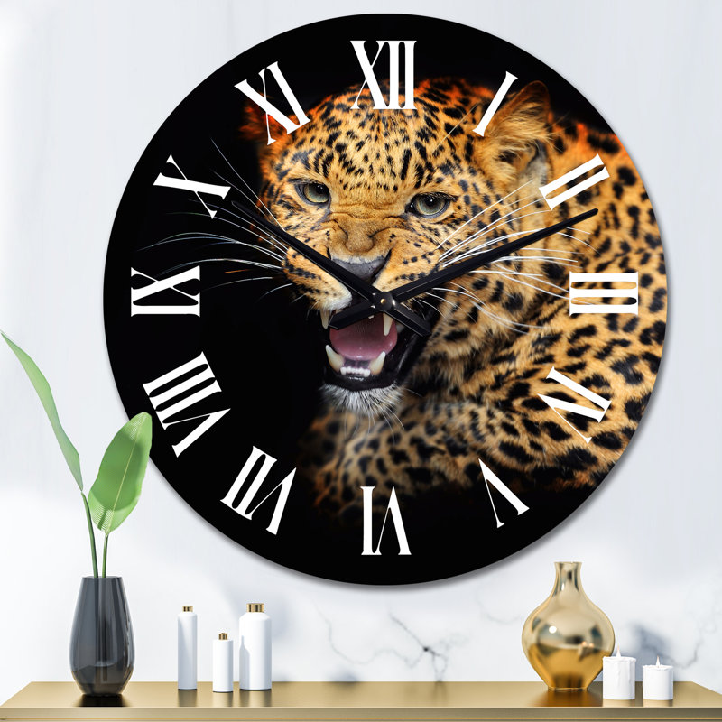 leopard clock