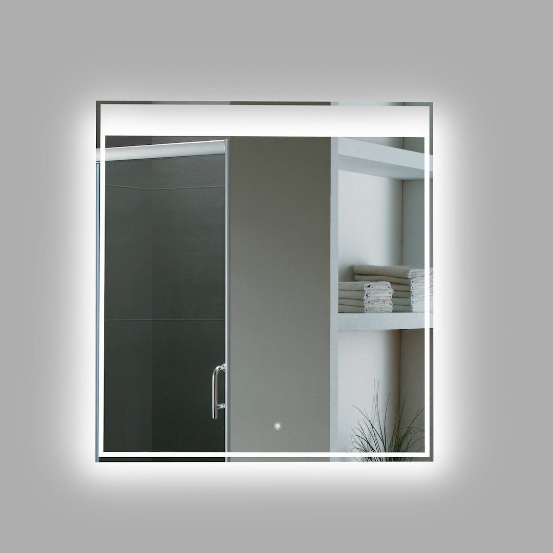 Orren Ellis Seagoville LED Lighted Vanity Mirror – Wall-Mounted ...