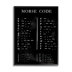 Stupell Industries " Vintage Morse Code Chart Alphabet And Numerals ...