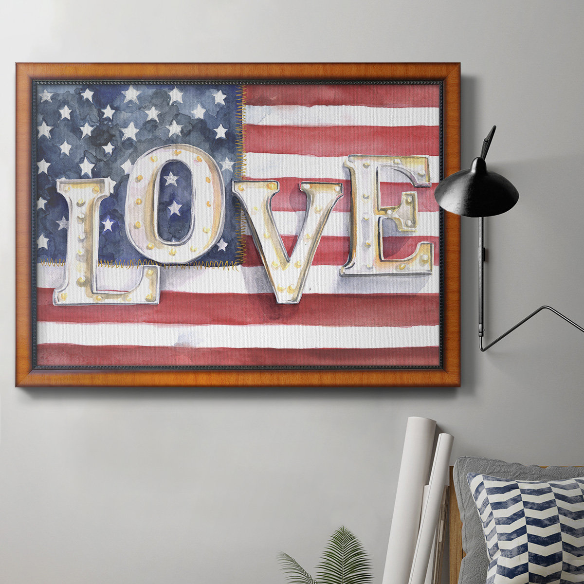 Gracie Oaks National Anthem Collection A Premium Framed Canvas- Ready ...