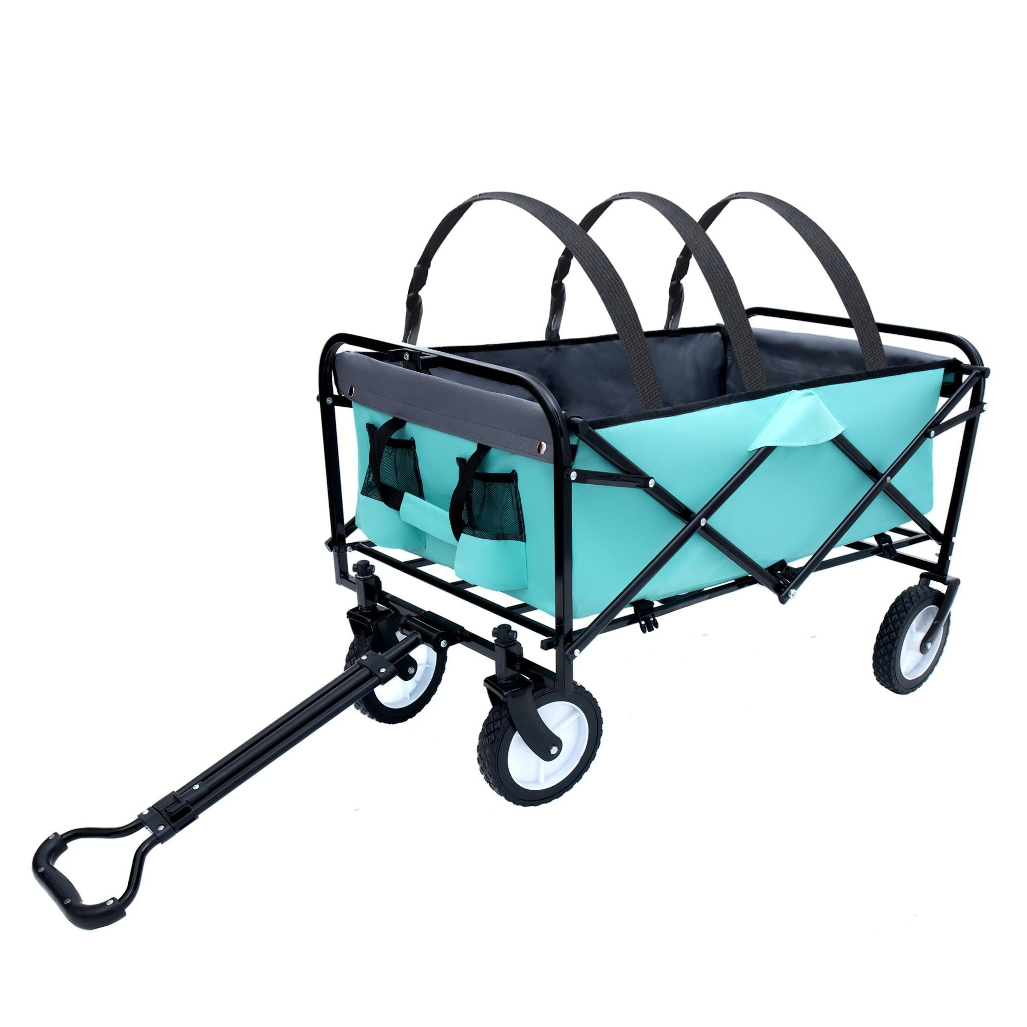 AFFORDABLE APPLIANCE Steel Frame Foldable Camping Trolley Supports 360 ...