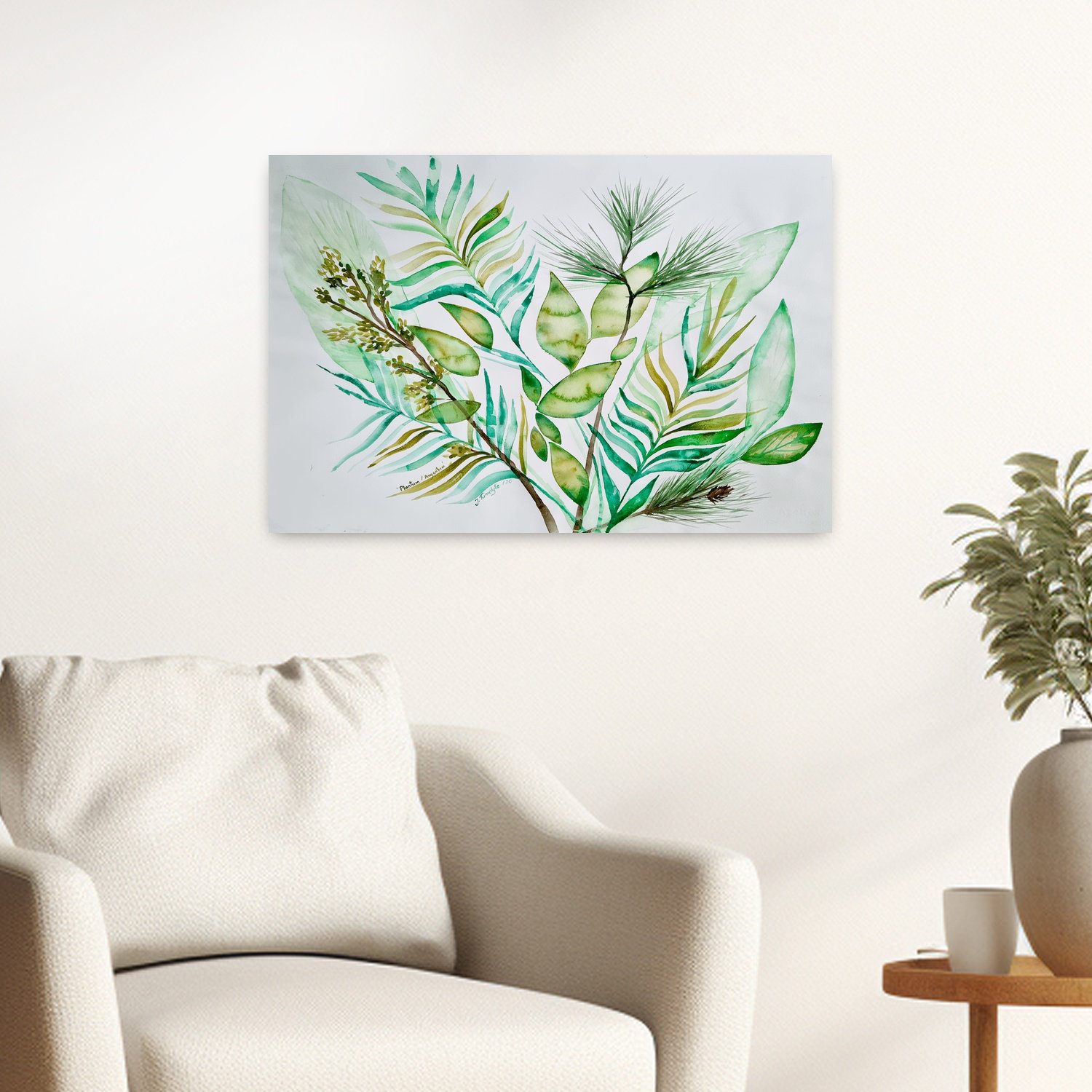 East Urban Home Contemporary Art Abstract Contemporary Flower Forest Art | Wayfair