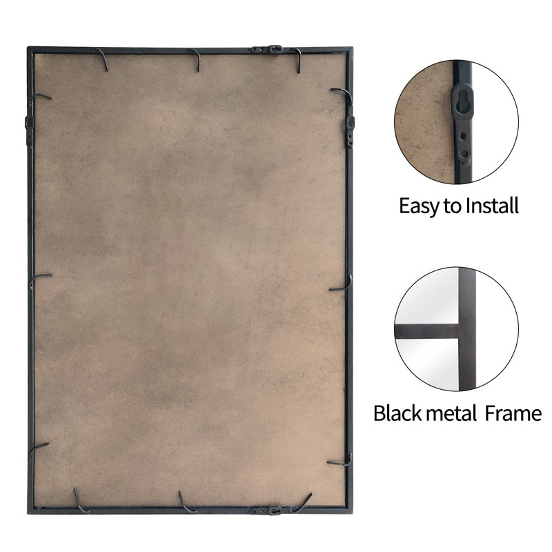 Latitude Run® Farmhouse Rectangular Window Wall Mirror | Wayfair