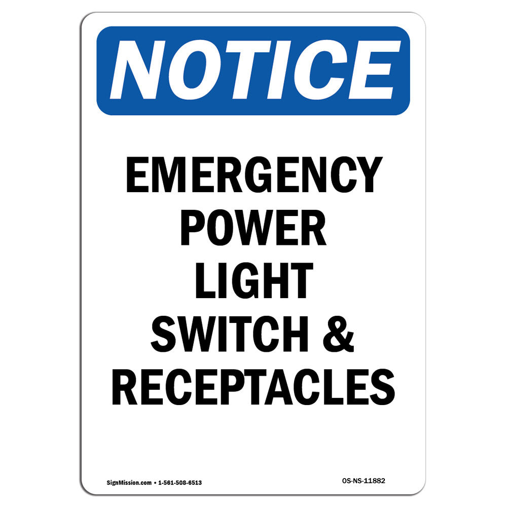 SignMission Emergency Power Light Switch and Sign | Wayfair
