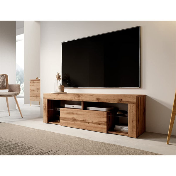 Union Rustic Modern TV Cabinet (140 Cm, Lancaster Oak) | Wayfair.co.uk