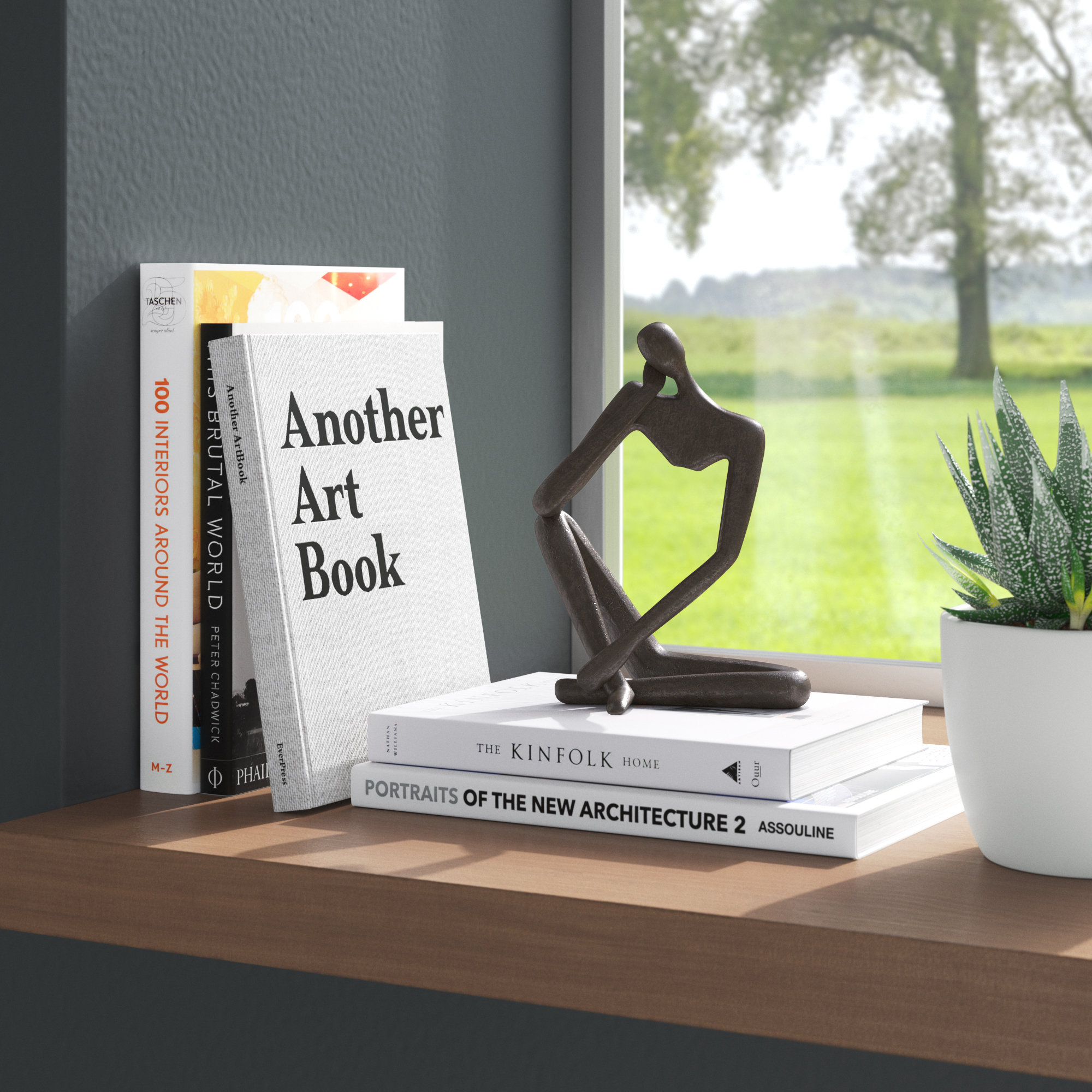 Wade Logan® Modern Thinking Man Sculpture & Reviews | Wayfair