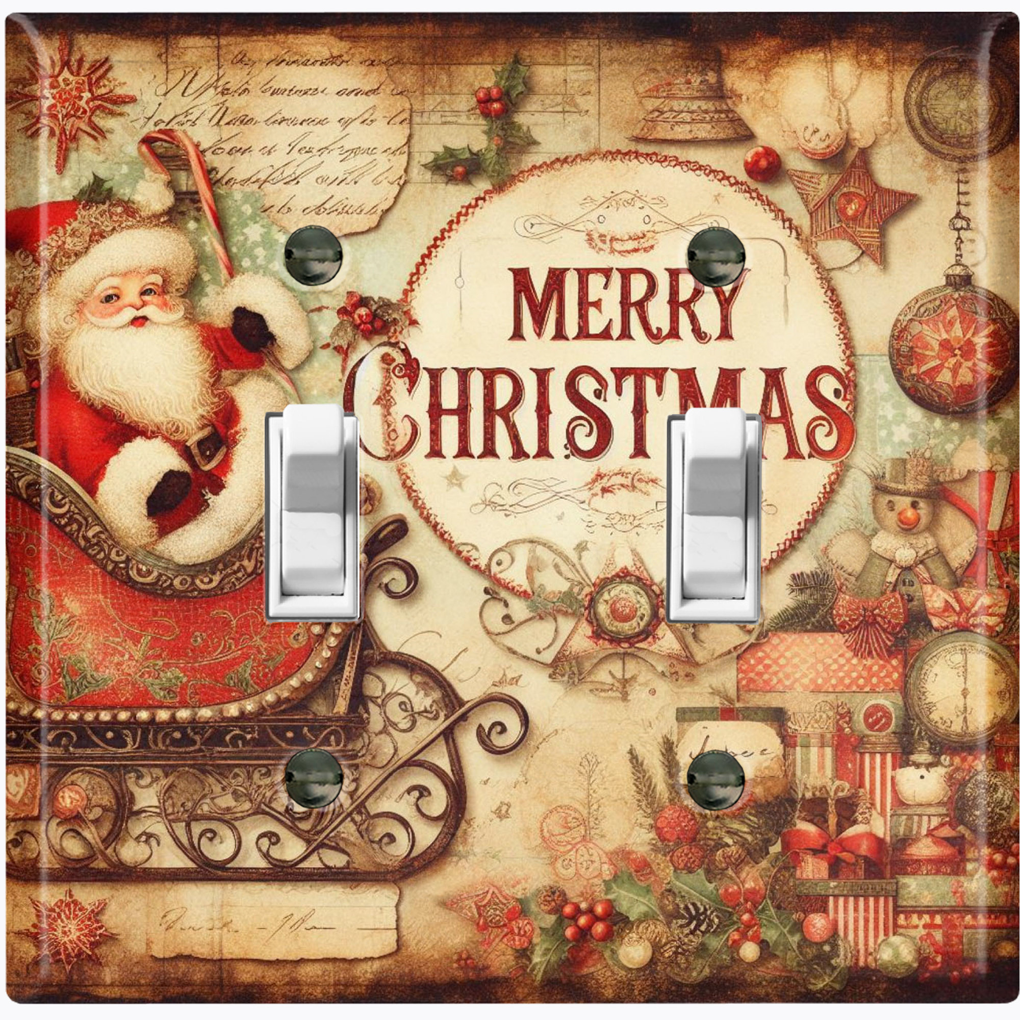 WorldAcc Santa Claus Merry Christmas Biege Nature Themed 2 - Gang ...