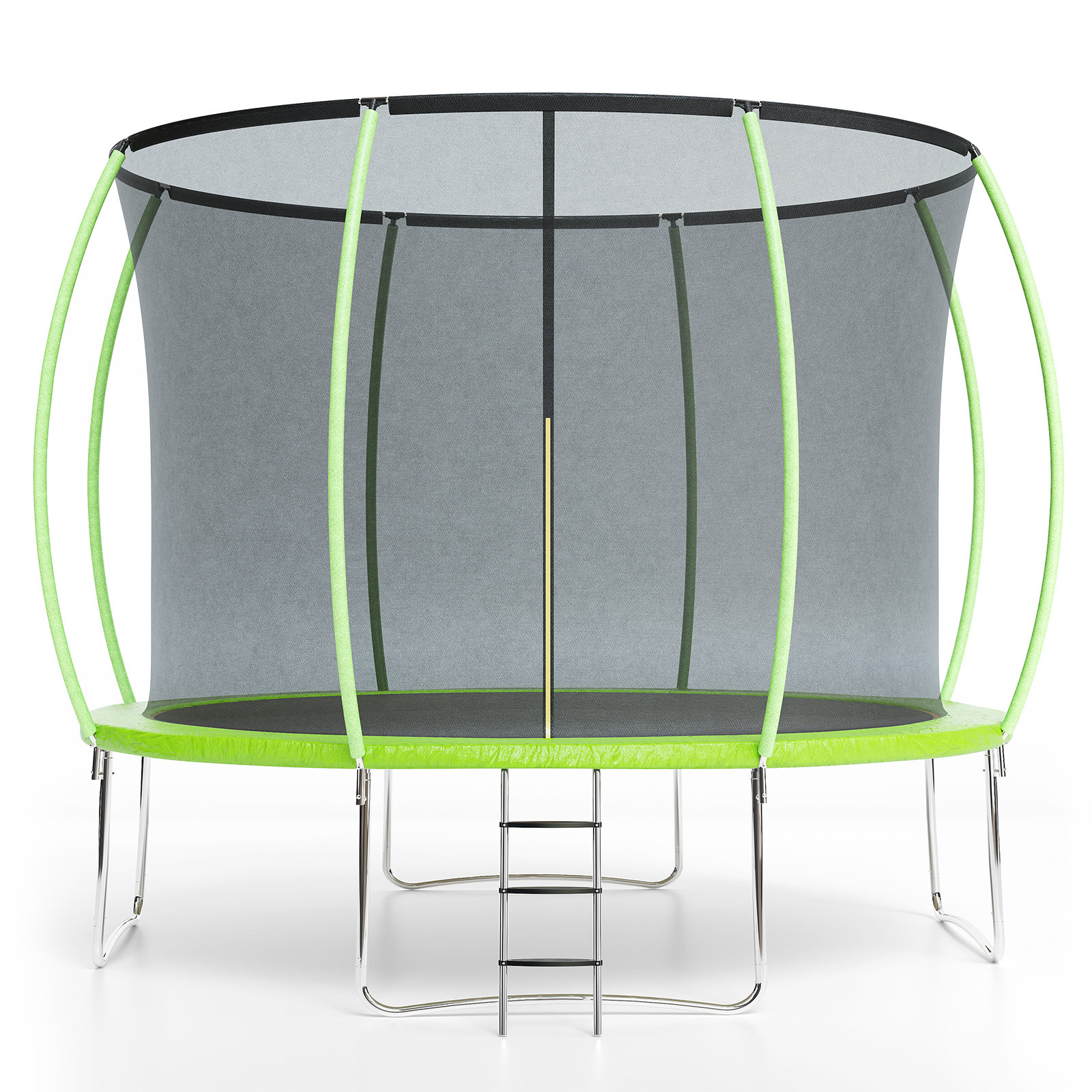 Babevy Round Backyard Trampoline with Safety Enclosure | Wayfair