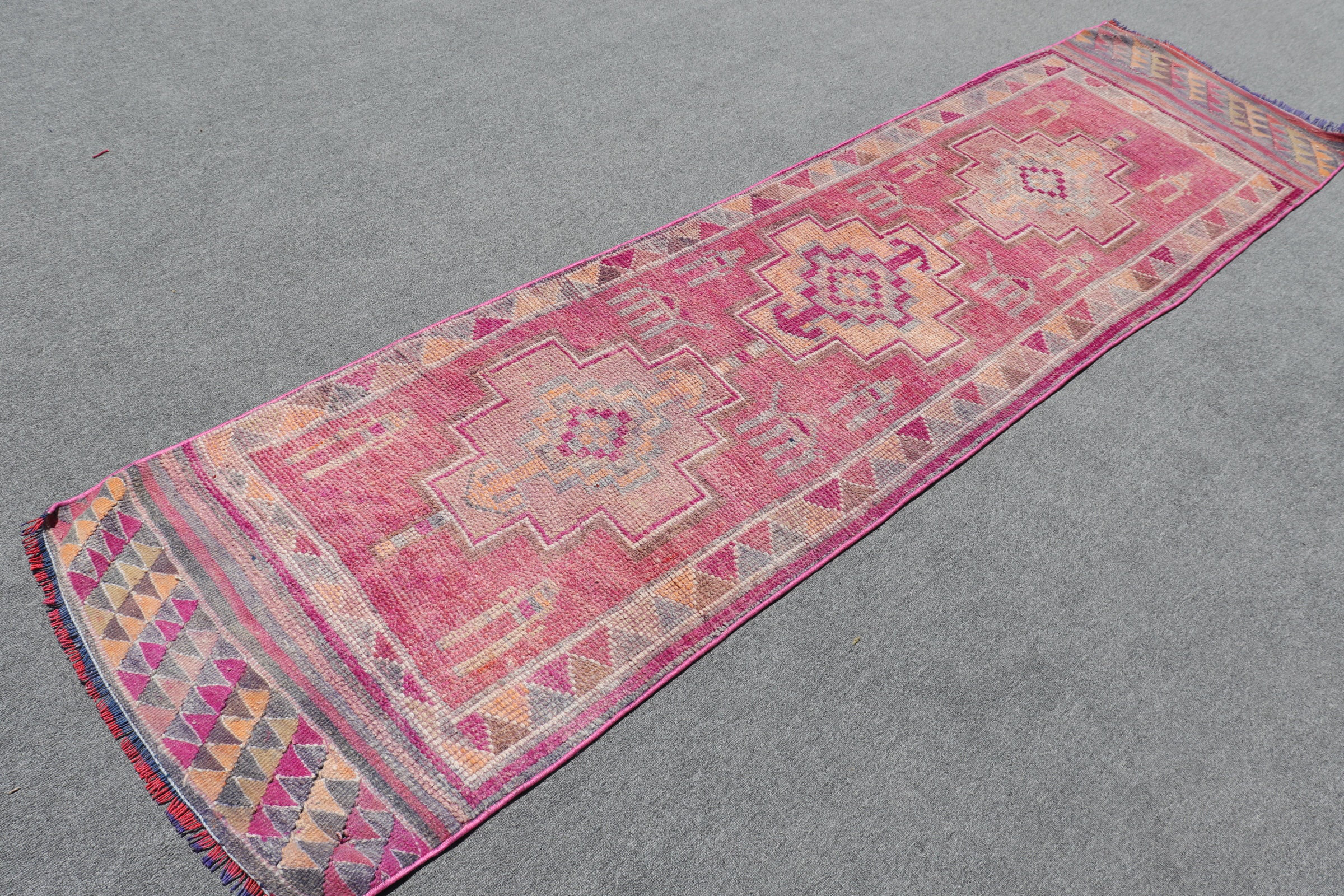 Bungalow Rose Vintage Pink Turkish Herki Runner Rug - Ideal for Home ...