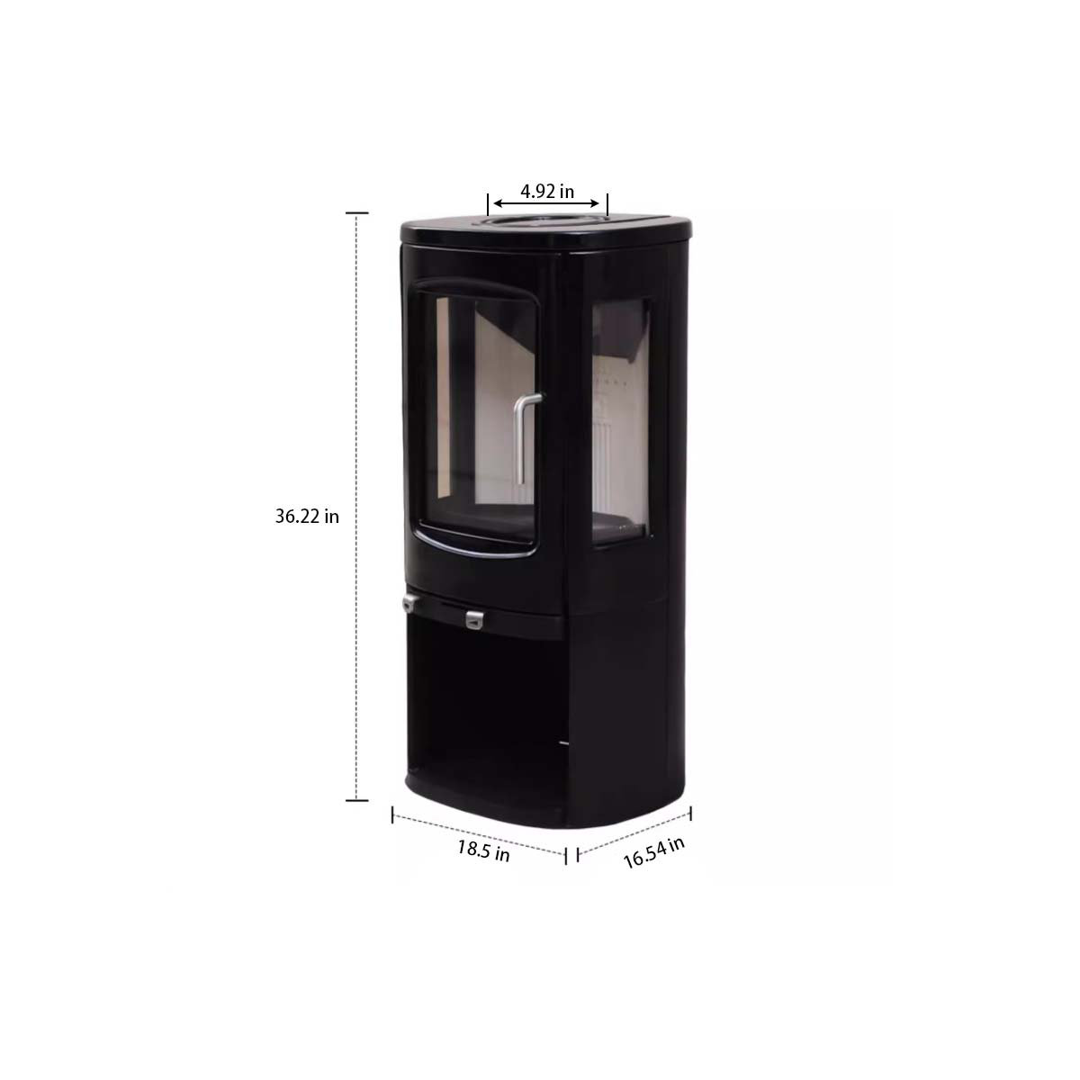 Hart Enjoy life Cast-iron wall heating wood stove | Wayfair