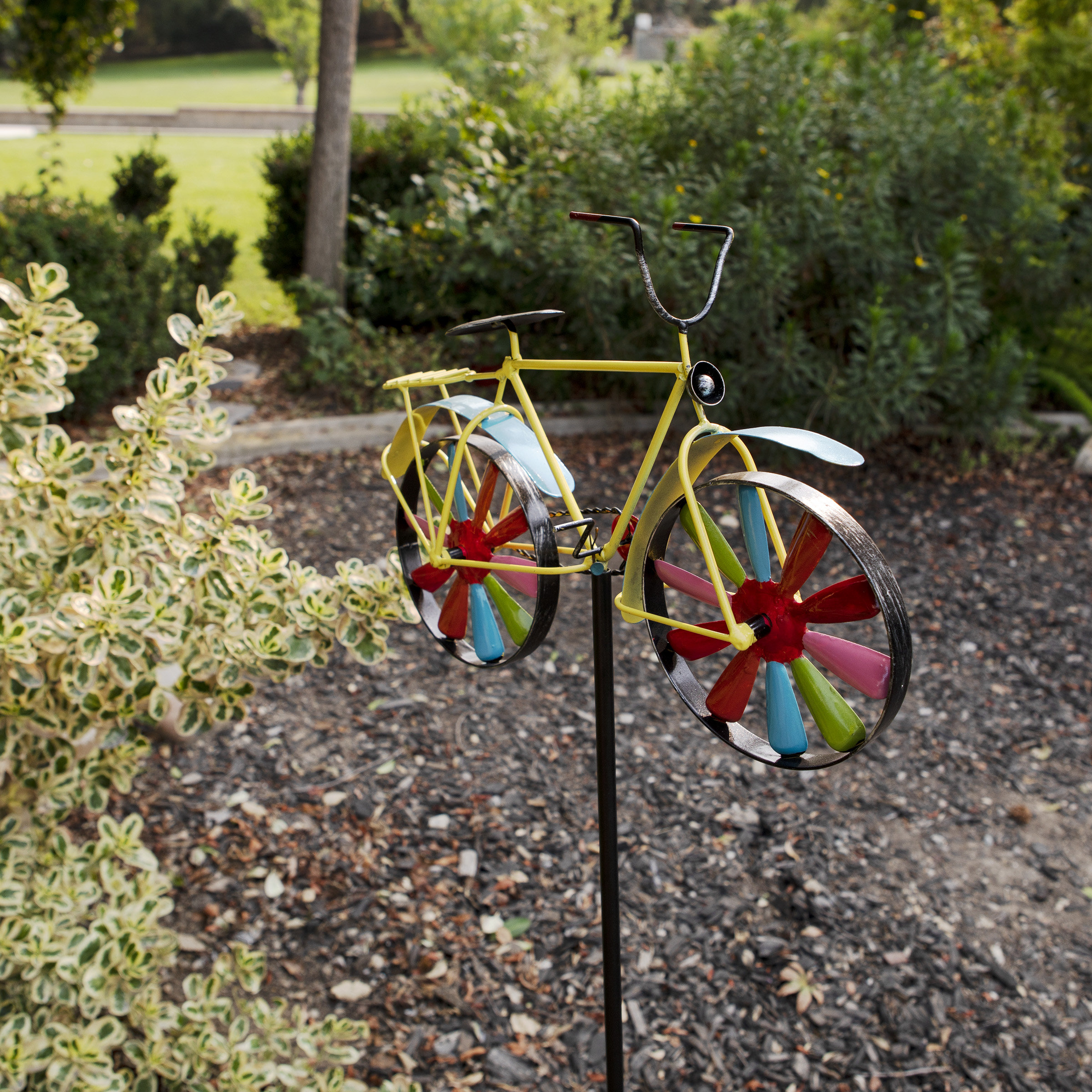 Gracie Oaks Medaryville Bicycle Windmill & Reviews | Wayfair