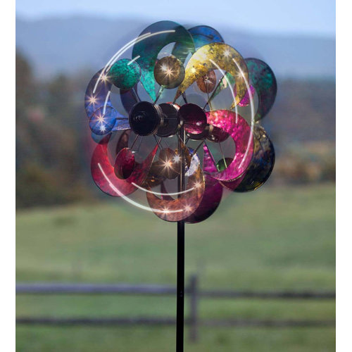 Arlmont & Co. 4 TIER SOLAR SPINNER | Wayfair