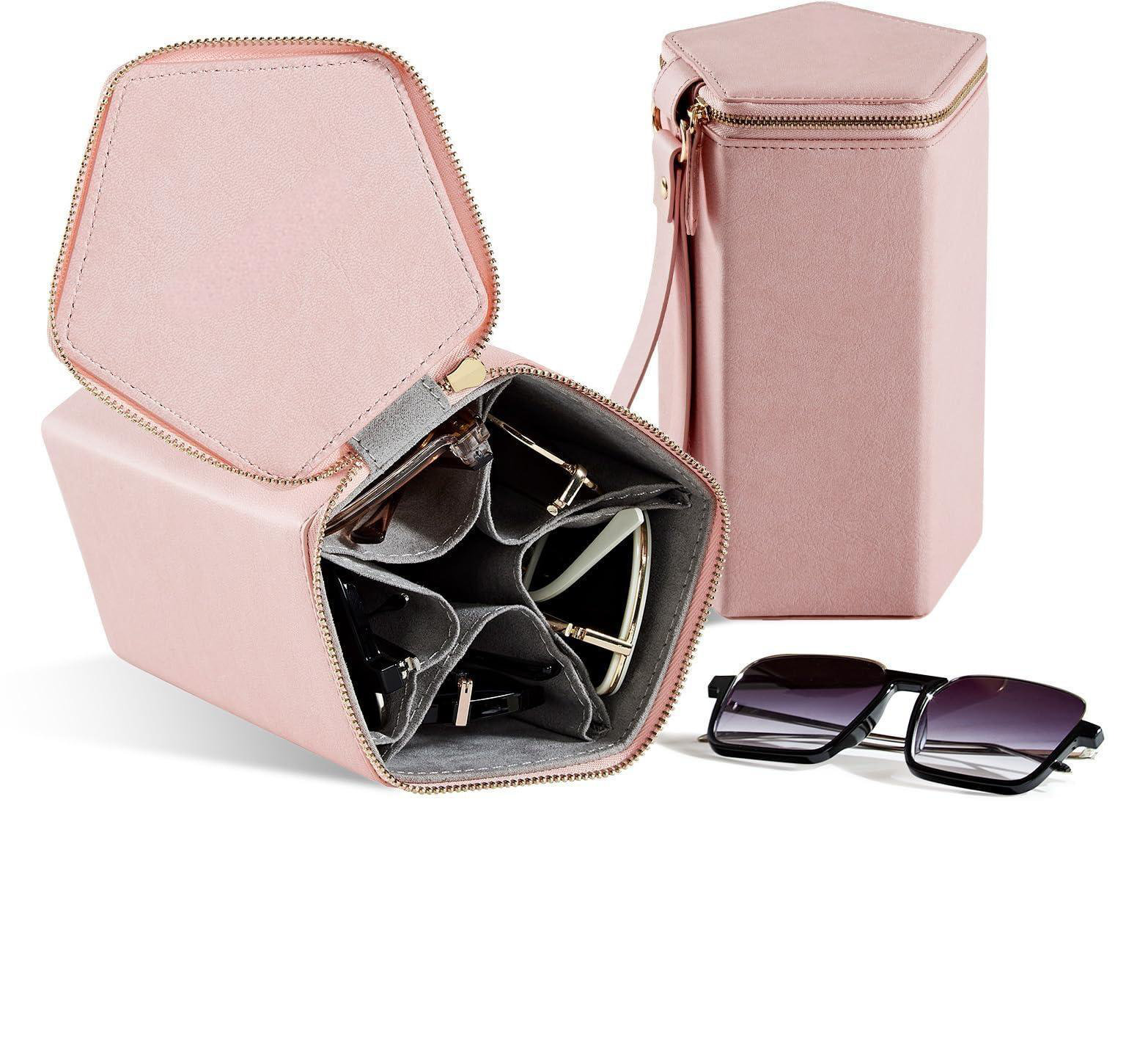 Latitude Run® Sunglasses Case Organizer, Eyeglasses Foldable Hanging ...