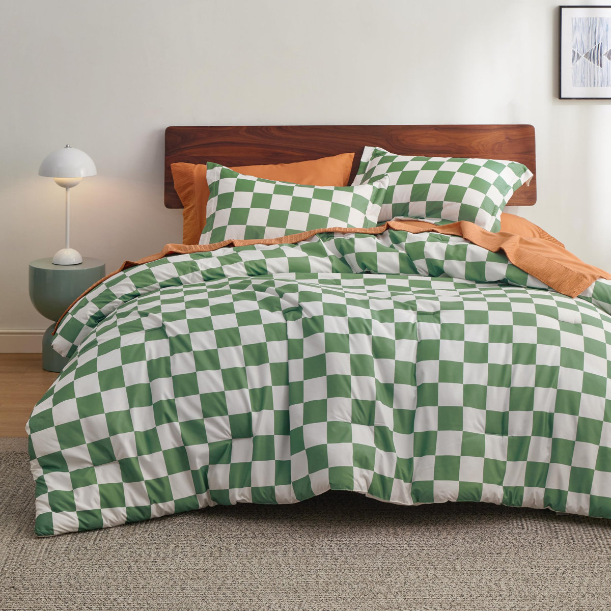 Bedsure Checkered Comforter Set | Wayfair