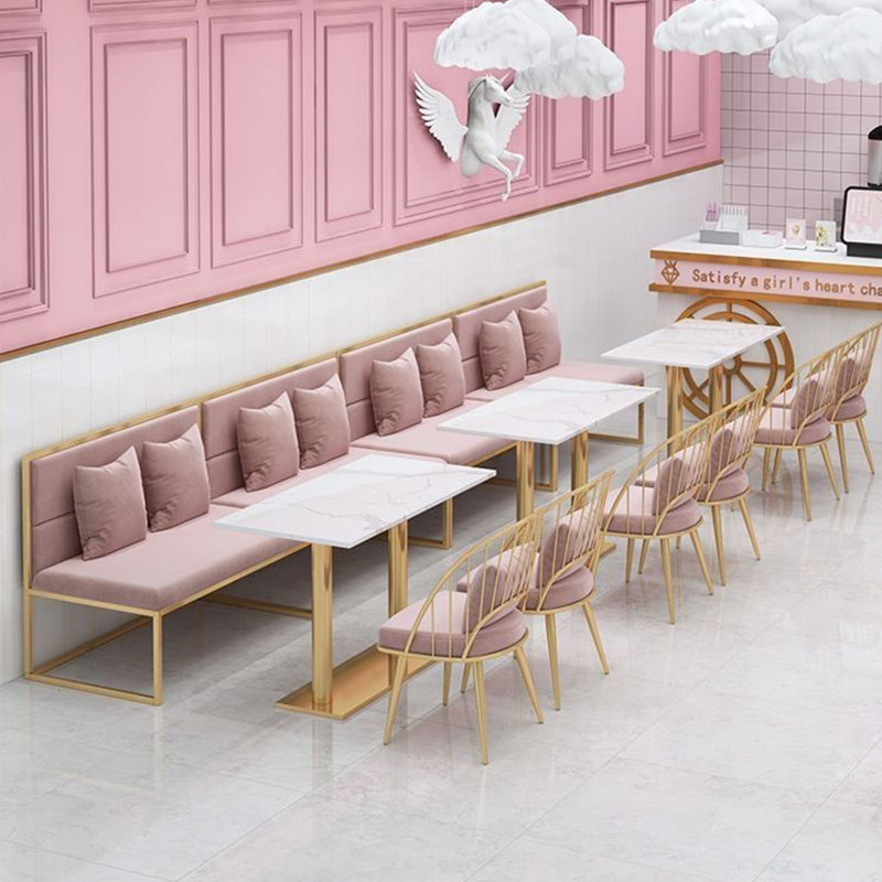 Canadian Linen Elegant Dessert Shop Cafe Restaurant Benches Polyester ...