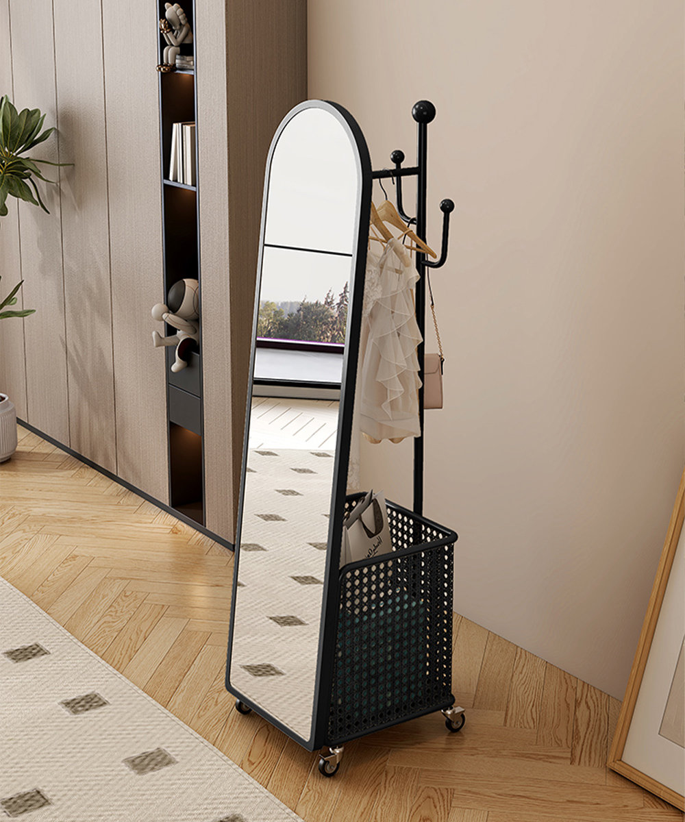 Dainty Table Iron Floor Mirror | Wayfair