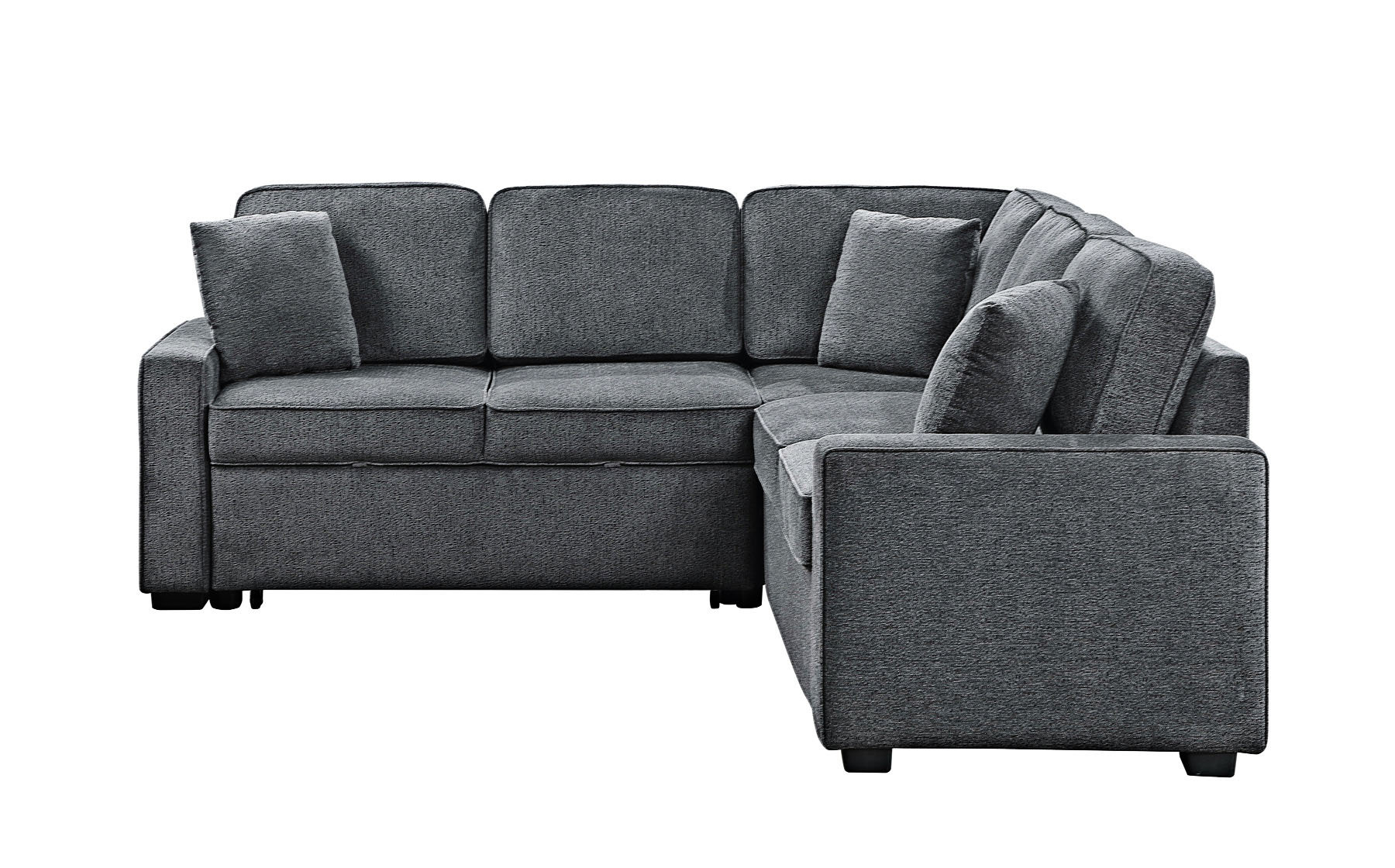 Hokku Designs Modular Sectional Sofa with Pullout Sleeper for Living ...