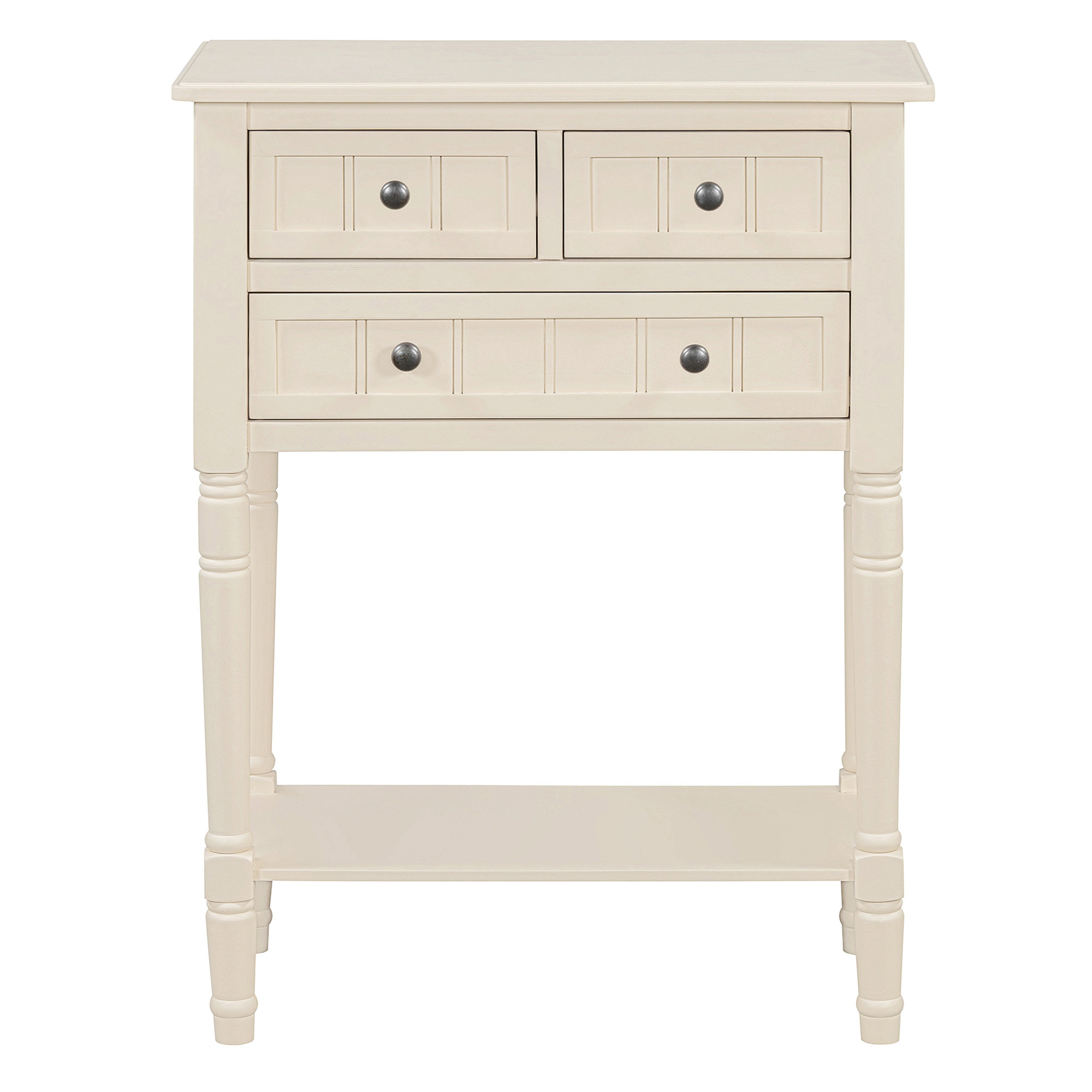 DAPPER DOODLES INC Narrow Console Table, Slim Sofa Table With Three ...